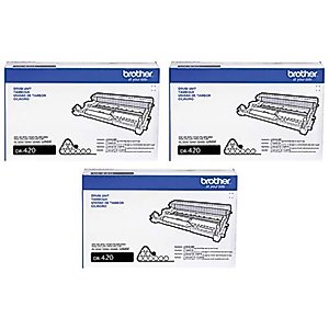 Brother DR420 (DR-420) Replacement Drum Unit, 3-Pack