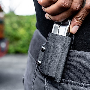 Kydex Multitool Sheath for LEATHERMAN Bond - Made in USA - Multi Tool Sheath Holder Cover Belt Pocket Holster - Multi-tool not included (Black)