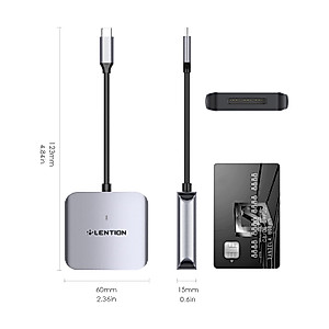 LENTION USB 3.2 Gen 2 10Gbps CFexpress Tyep B Card Readers, Portable Aluminum Memory Card Adapter, Support for Thunderbolt 3/4 Port, for Professional Filmmakers, Photographers(C9CR)