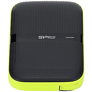 Silicon Power 2 TB External Portable Hard Drive Rugged Armor A60 Shockproof Water-Resistant 2.5-Inch USB 3.0, Military Grade MIL-STD-810G & IPX4, for PC/Mac/Xbox One/Xbox 360/PS4/PS4 Pro/PS4 Black
