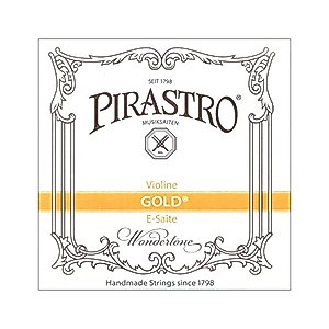 Pirastro Gold Label 4/4 Violin E String - Medium - Steel - Ball End