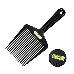Eforlike Barber Flat Top Comb with level Bang Liquid Oil Hair Cutting Angle Adjustment Large Teeth Comb Styling Tool (black)