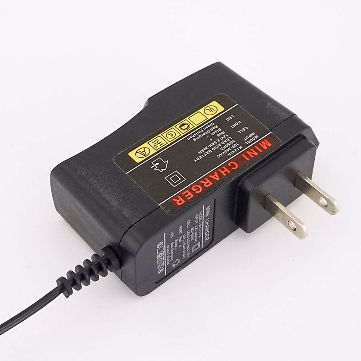 Quayub Universal Portable Car Motorcycle ATV DC 12V/1.2A 15W Smart Fast Rechargeable Battery Charger Tender Maintainer