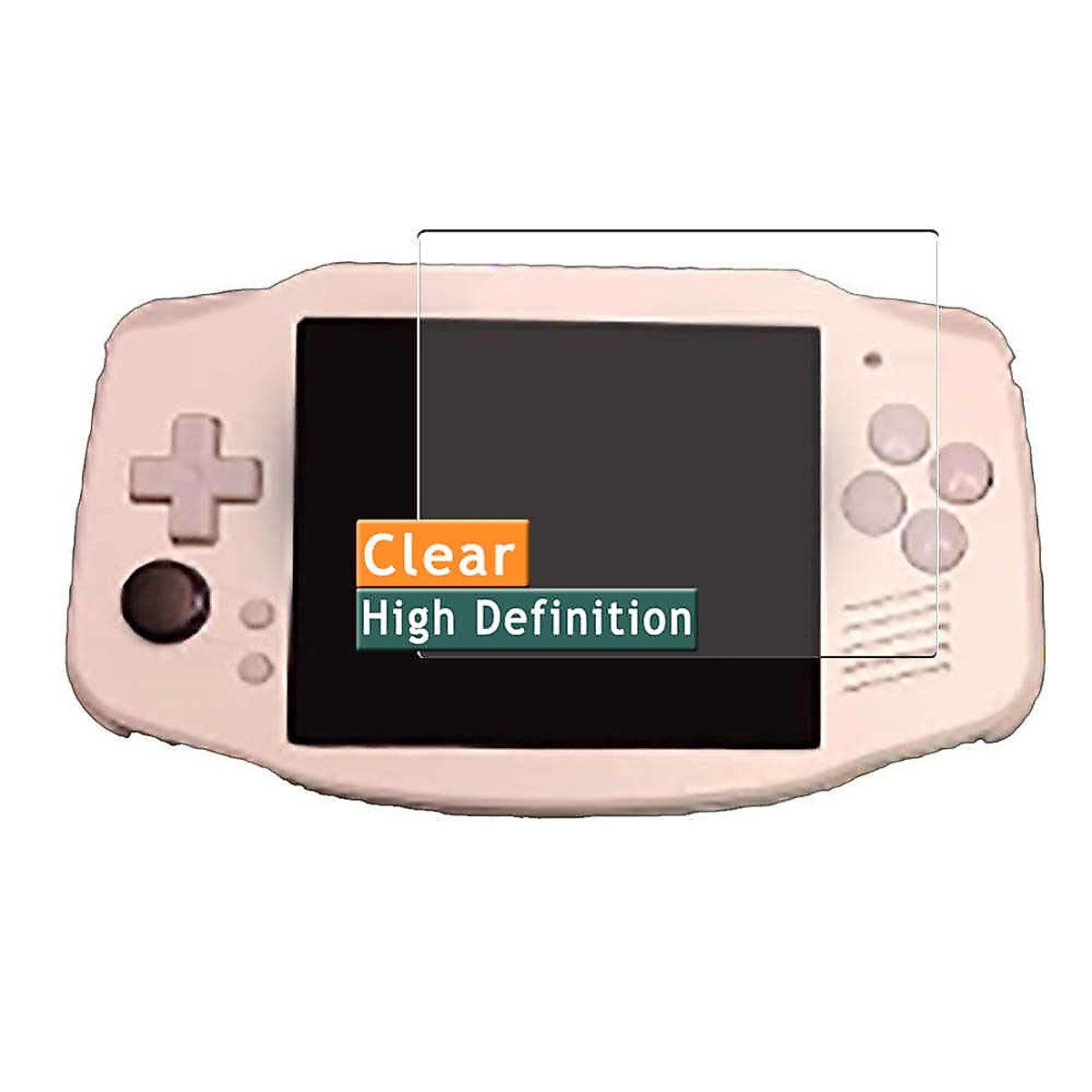 Vaxson 3-Pack Screen Protector, compatible with GameCase GBA CM3 TPU Film Protectors Sticker [ Not Tempered Glass ]