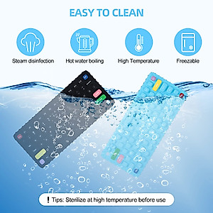 Chuya Baby Teething Toys 2 Pack Teether Toys for Babies for Baby 3-6-12-24 months, Chew Toys for Infant Newborn for Baby Keyboard Shape Silicone Teethers, Soothe Babies Sore Gums