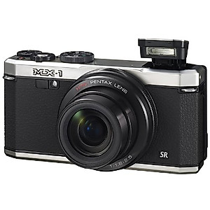 Pentax MX-1 Silver 12MP Digital Camera with 4x Optical Image Stabilized Zoom and 3-Inch LCD Display (OLD MODEL)