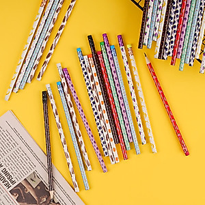 SAIWEILAI ONLINE 100 Pieces Scented Pencils School Pencils Cylinder Wood Pencils Smelly Pencils with Fruit Elements for Teachers Children Classrooms and Party Gifts Supplies, 10 Styles (100)