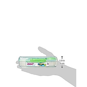 Sistema To Go Collection Large Bento Box Plastic Lunch and Food Storage Container, 7.4 Cup, Multi Compartment, Color Varies | BPA Free