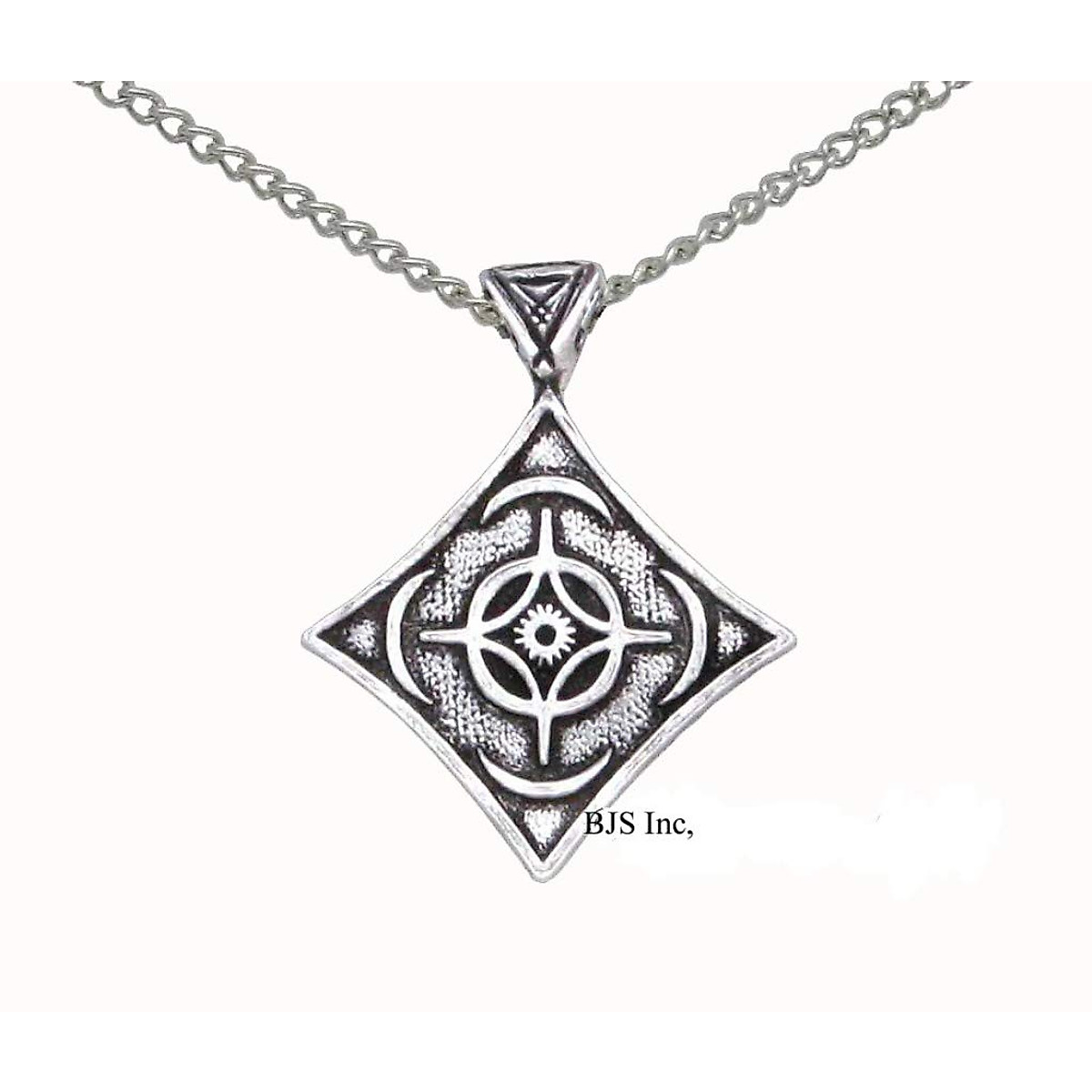 Badali Jewelry Officially Licensed Cosmere™ Pendant, Brandon Sanderson's Elantris™, Mistborn®, Warbreaker™, The Stormlight Archive™, and White Sand™ (Antiqued Silver)