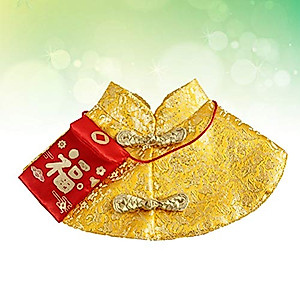 balacoo Pet Costume Dogs Cosplay Chinese Style Tang Dynasty Clothes Funny Cape Pets Dog Cat New Year Dress Up (Yellow Size S)