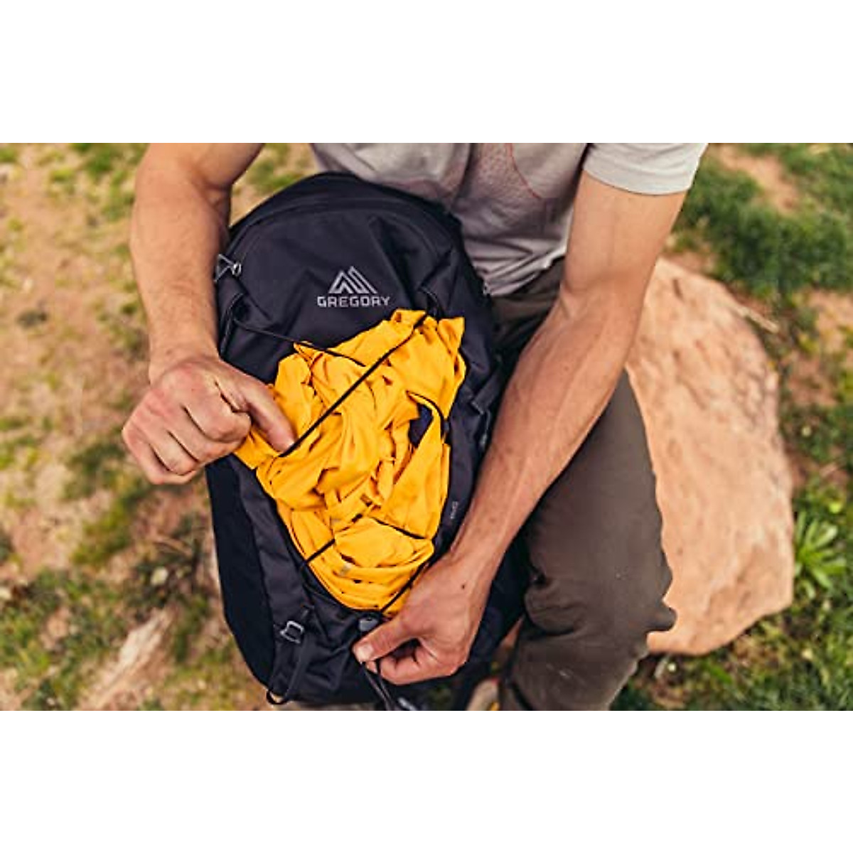 Gregory Mountain Products Inertia 24 H2O Hydration Backpack, Brick Red, One Size