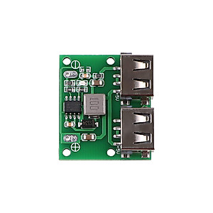 MakerHawk 4pcs USB DC-DC Voltage Buck Regulator Step Down Power Supply Module 9V 12V 24V to 5V Dual USB Output Buck Voltage Board 3A 6-26V Car Charge Charging Regulator