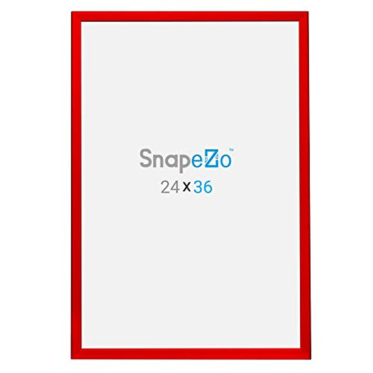 SnapeZo Movie Poster Frame 24x36, Red, 1.25 Inch Aluminum Profile, Front-Loading Snap Frame, Wall Mounting, Professional Series