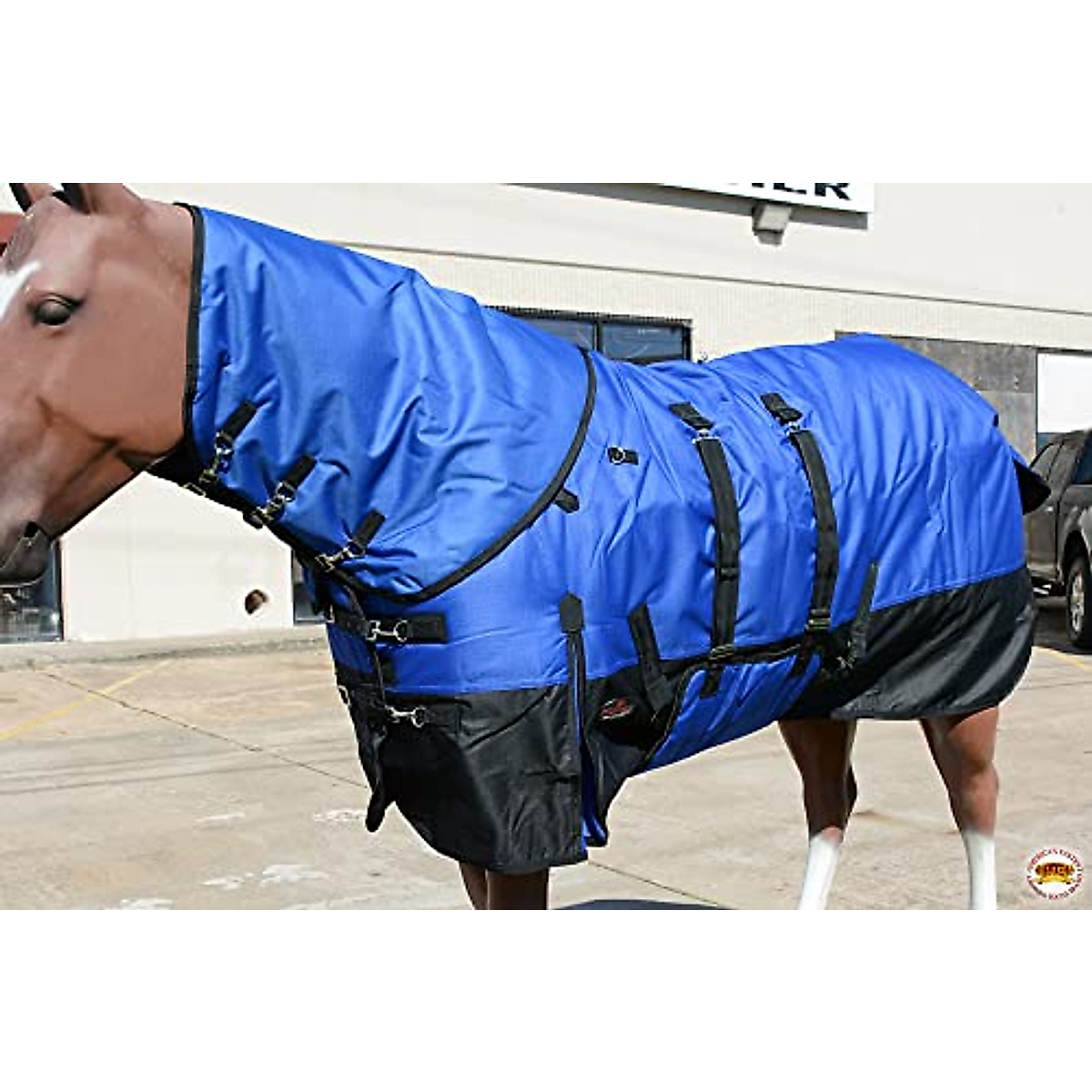 HILASON 1200D Waterproof Winter Horse Blanket Neck Cover Belly Wrap | Horse Blanket | Horse Turnout Blanket | Horse Blankets for Winter | Waterproof Turnout Blankets for Horses