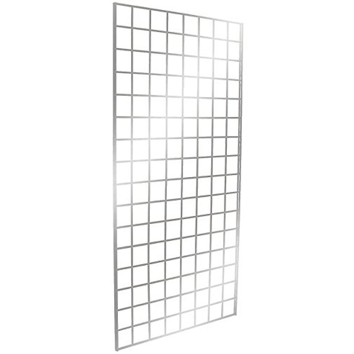 Only Garment Racks #1900C (Box of 3) Grid Panel for Retail Display - Perfect Metal Grid for Any Retail Display, 2'x 6', 3 Grids Per Carton (Polished Chrome Finish)