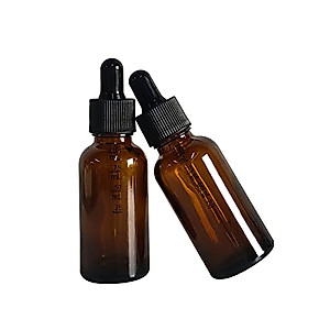 BEGIKET 12 Pack 1oz Amber Glass Dropper Bottles 1oz Tincture Bottle with Eye Droppers 30ml Dropper Bottles for Essential Oils,Leak Proof Travel Bottles-2 Funnels & 2 Long Pipettes and 12 Labels