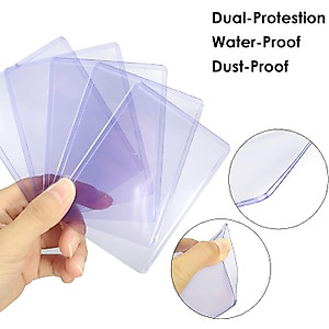 CampFENSE 3" x 4" Trading Card Top Loader, Clear Card Sleeves for TCG Cards (25 Count), Hard Plastic Top Loader Card Holders Fits YGO, MTG, Baseball Football Card