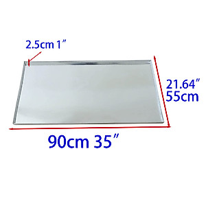 Qlvily Replacement Metal Tray for Dog Crate, 35" L x 21.63" W x 1" H, Waterproof, Rust Resistant, Easy to Clean