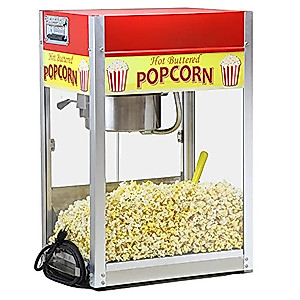 Paragon - Manufactured Fun Rent-A-Pop Popcorn Machine, 8 oz, Red (1108150)