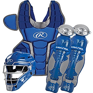 Rawlings | RENEGADE 2.0 Catcher's Set | Baseball | NOCSAE Certified | Adult 15+ | Royal/Silver