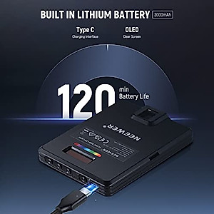 NEEWER RGB LED Light for Phone with Phone Holder & Light Clip, Dimmable CRI 97+ 3 Modes Phone Light, Built in 2000mAh Battery for Tablet/Laptop/Video Conference/TikTok/Selfie/Vlog/Live Stream, VL66C