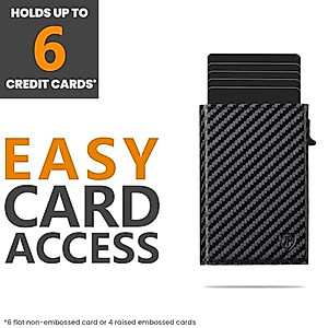 Conceal Plus Slide Up Wallet for Men, Secure Scan Proof Wallet with Pop Up Card Wallet Once Click Acess - Makes a Great Gift or Travel Wallet
