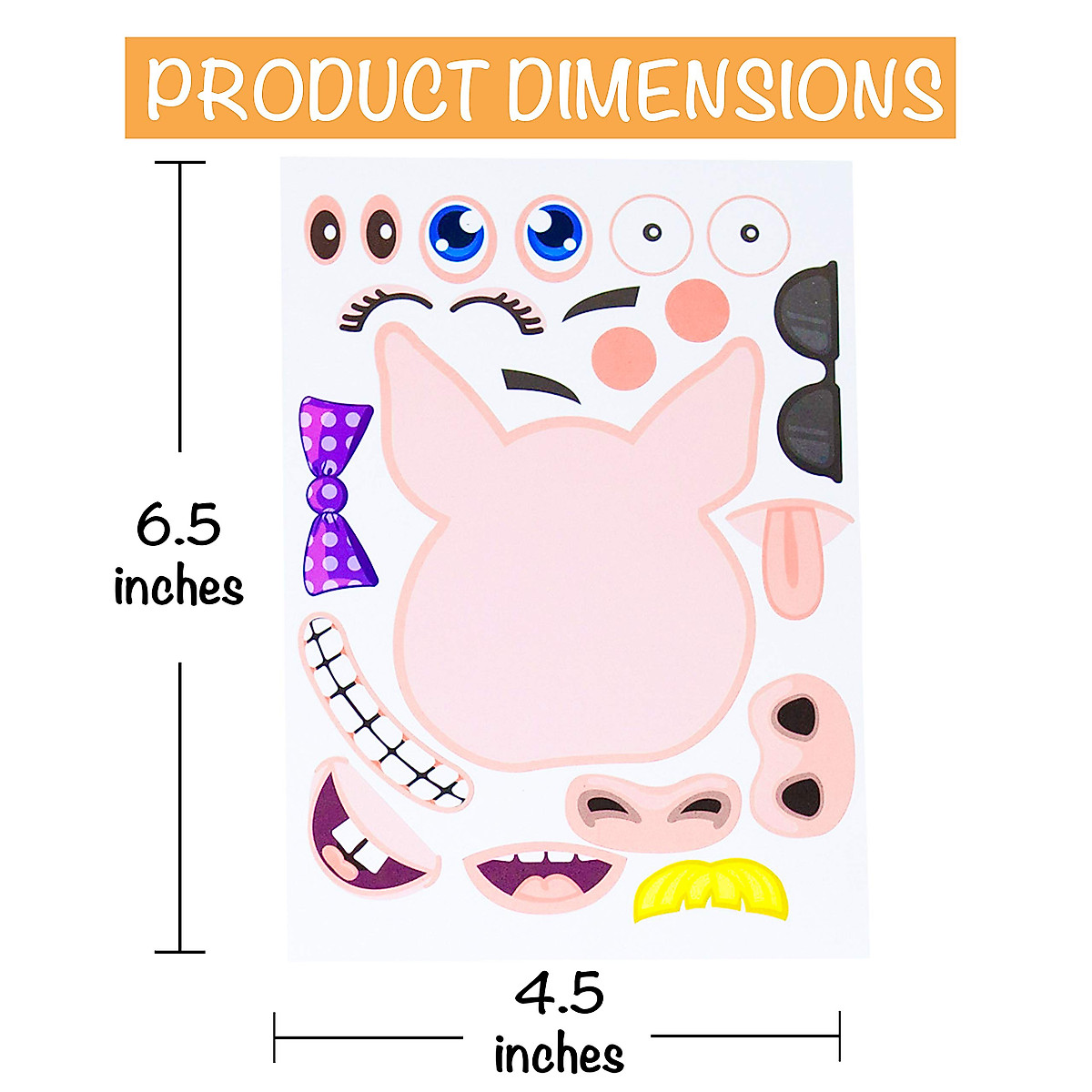 24 Make A Zoo Animal Sticker Sheets - Zoo and Safari Theme Birthday Party Favors - Fun Craft Project for Children 3+ Let Your Kids Get Creative & Design Their Favorite Animal Sticker!