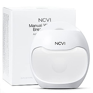 NCVI Manual Wearable Breast Pump | Breastmilk Collector, Hands-Free & Portable, Natural Expression, Breast Feeding Essentials | Astronaut Series, 1pc