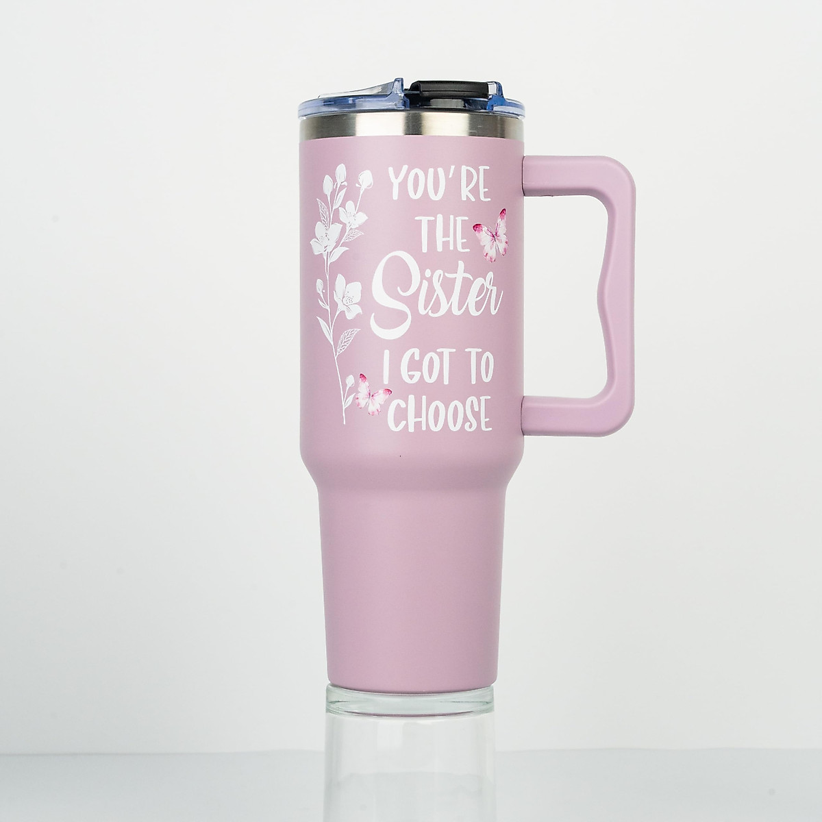 FROOBLEQUIRK Bestie 40oz Stainless Steel Tumbler – Gift for Friends, Birthday & Christmas Present for Women, Sisters & Best Friends