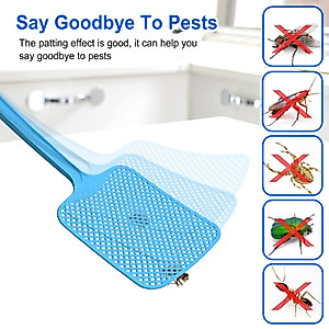(8 Pack) Fly Swatters,Large bug swatter That work for indoor and outdoor