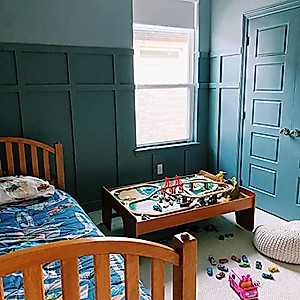 KidKraft 17850 Waterfall Mountain Wooden Train Set & Table with 120 Pieces, 3 Storage Bins