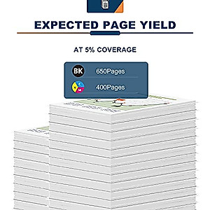 Ankink Higher Yield 63XL Ink Cartridge Black and Color Combo Pack Replacement for HP Ink 63 XL Officejet 3830 4650 4652 4655 5200 5252 5255 5258 Envy 4520 4512 Deskjet 1112 2132 3630 3632 Printer HP63