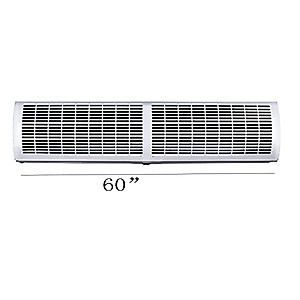 Lamps Door Hanging Air Curtain, Low Noise, Remote Control, Dustproof, Anti-Odor, Fresh Air (Size : 60")