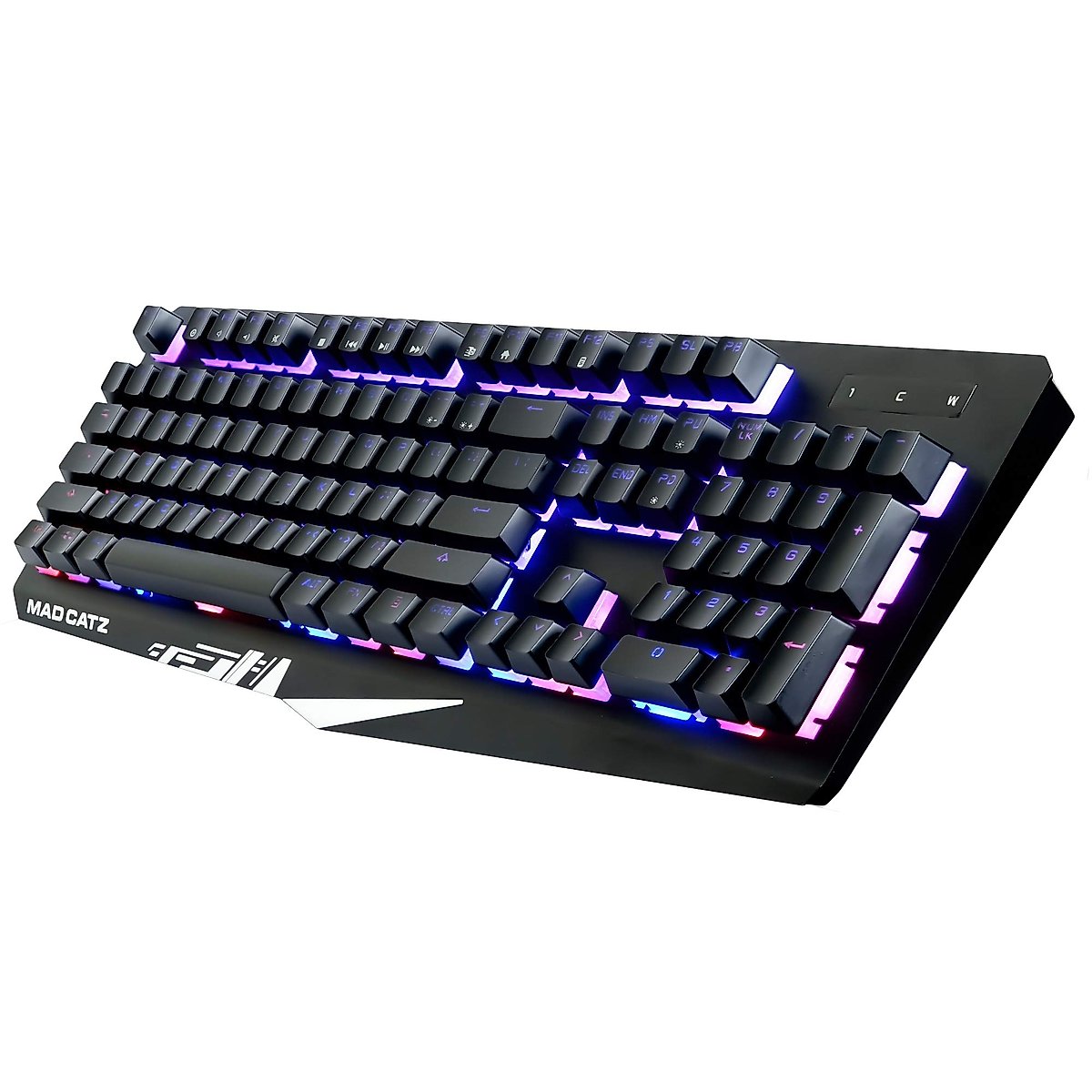 Mad Catz KS13MRUSBL000-0JI Gaming Keyboard, S.T.R.I.K.E. 2, Membrane Gaming Keyboard, English US Layout, 9 Types of RGB Lighting Patterns, Authentic Japanese Product, 2 Year Warranty
