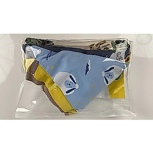 BEBOAN Baby Bandana Drool Bibs, 10-Pack Newborn Bibs for Toddler Girls Drooling Teething, 100% Organic Cotton Soft and Absorbent Baby Bibs, Adjustable Size (Boy)