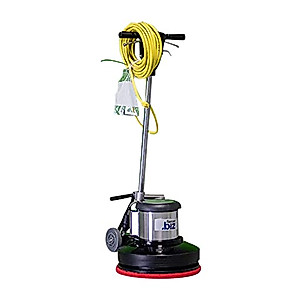USA-CLEAN X17SS Floor Scrubber Machine - 17 inch (432mm) Cleaning Path - Industrial Commercial Use, Walk-Behind, Plug-in Electric, Quiet, and Easy to Use