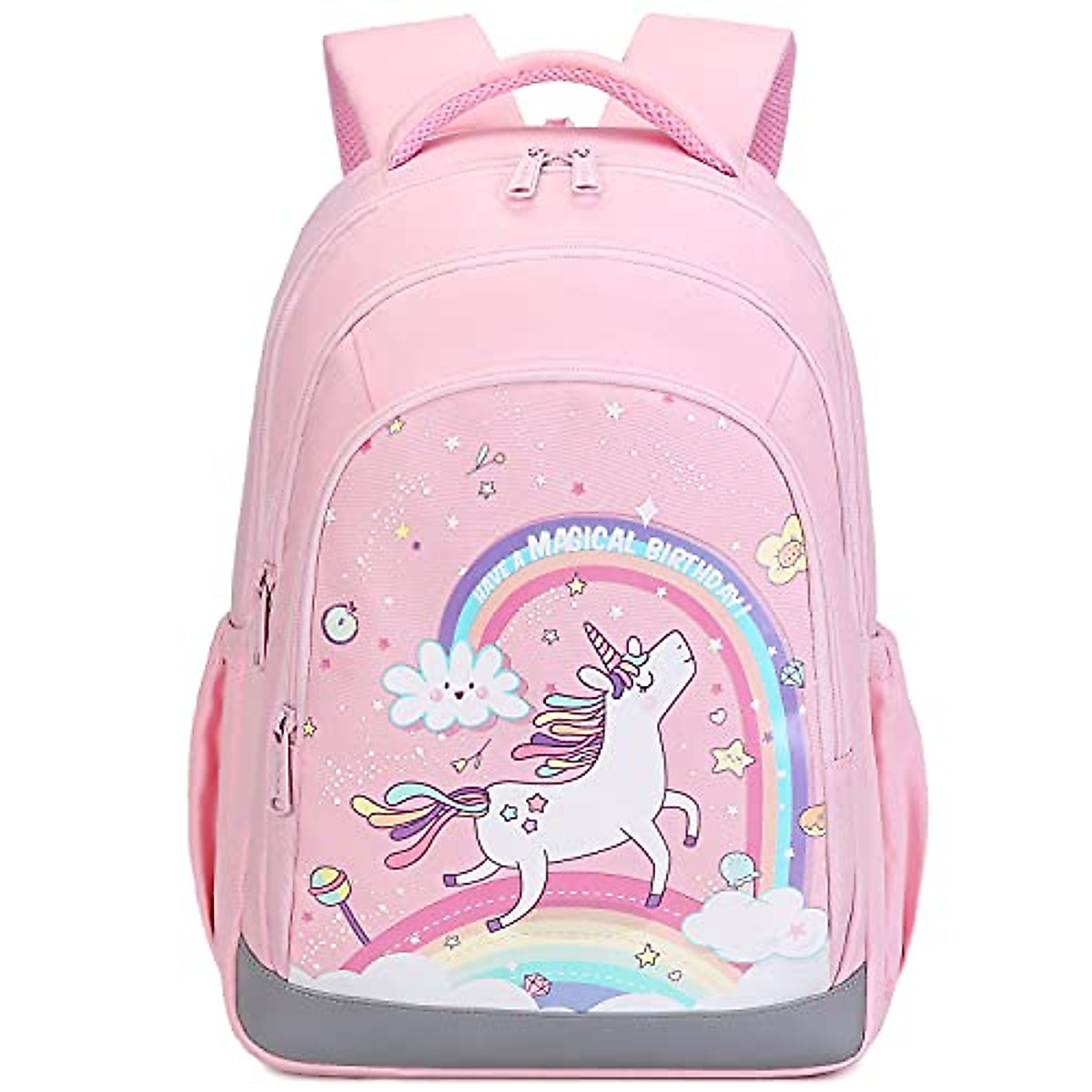 Abshoo Cute Kids Backpack For Girls Kindergarten Elementary Unicorn School Backpacks With Chest Strap (Unicorn Pink)