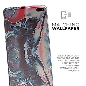 DesignSkinz Liquid Abstract Paint Remix V23 Protective Vinyl Decal Wrap Skin Cover Compatible with The Samsung Galaxy S20 (Screen Trim & Back Glass Skin)