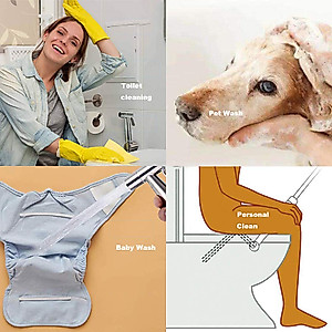 Bidet Sprayer for Toilet, Hand held Stainless Steel Toilet Bidet Sprayer Kit with Hose, Easy Install Bidet Attachment for Toilet, Bidet Sprayer for Personal Hygiene, Toilet Clean, Baby Diaper Cloth