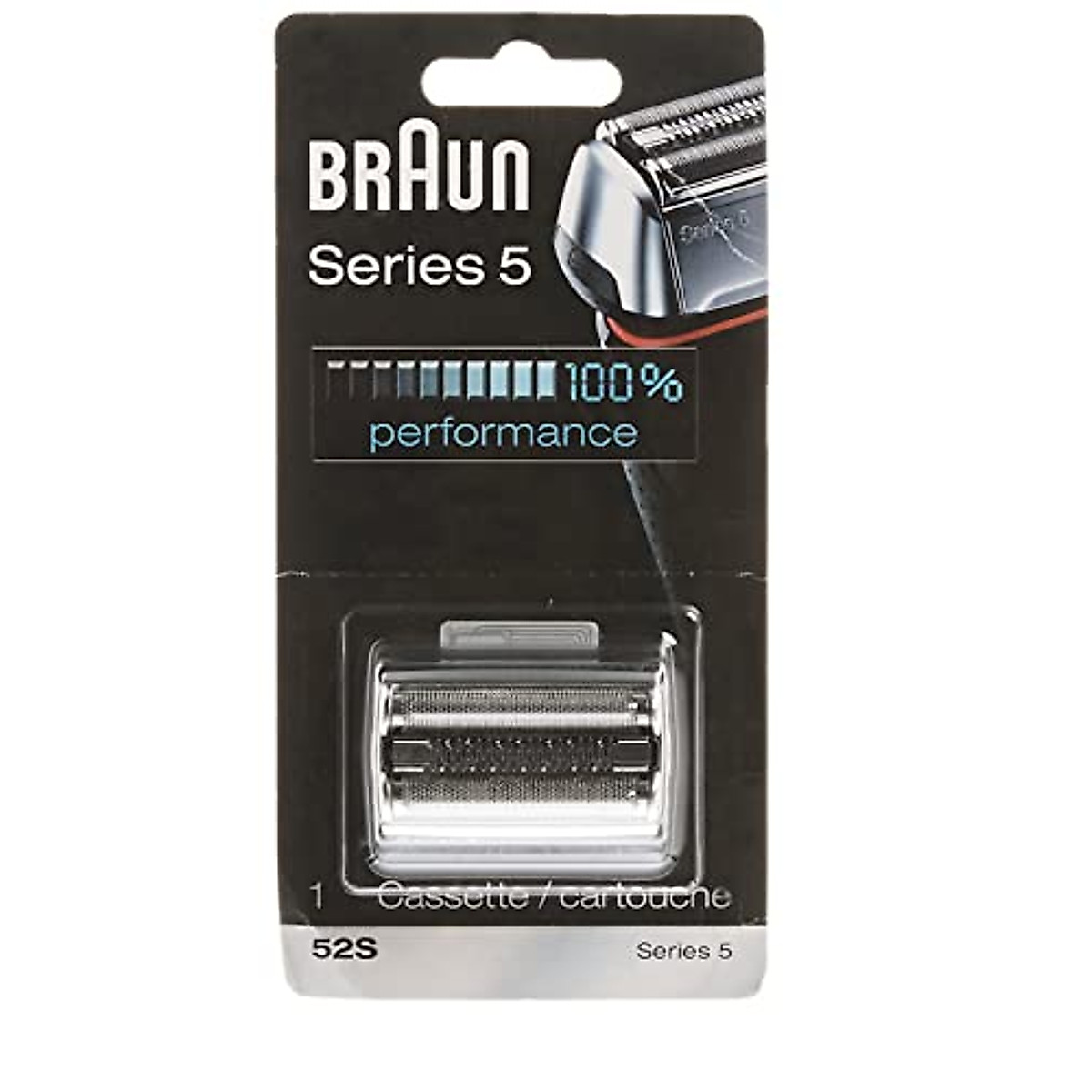 Braun Series 5 52S Electric Shaver Head Replacement Cassette – Silver