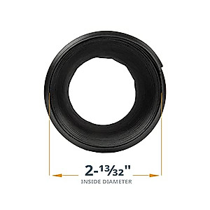 POWERTEC 70198 2-1/2-Inch Flexible Dust Collection Hose 36-Inch Long, black, 2-1/2-Inch