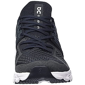 On Men's Cloudswift Sneakers, Black/Rock, 10 Medium US