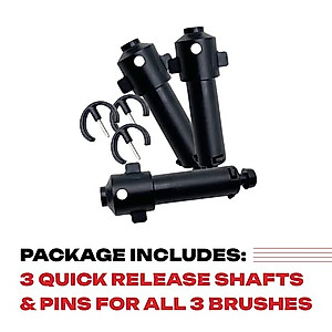 Grillbot Brushes Quick Release Shafts and Claw Pins, Automatic BBQ Grill Cleaning Robot, Robotic Grill Cleaner Accessories Parts…