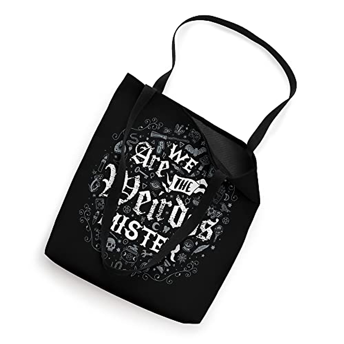 We Are The Weirdos - Witchcore - Distressed Goth Symbols Tote Bag