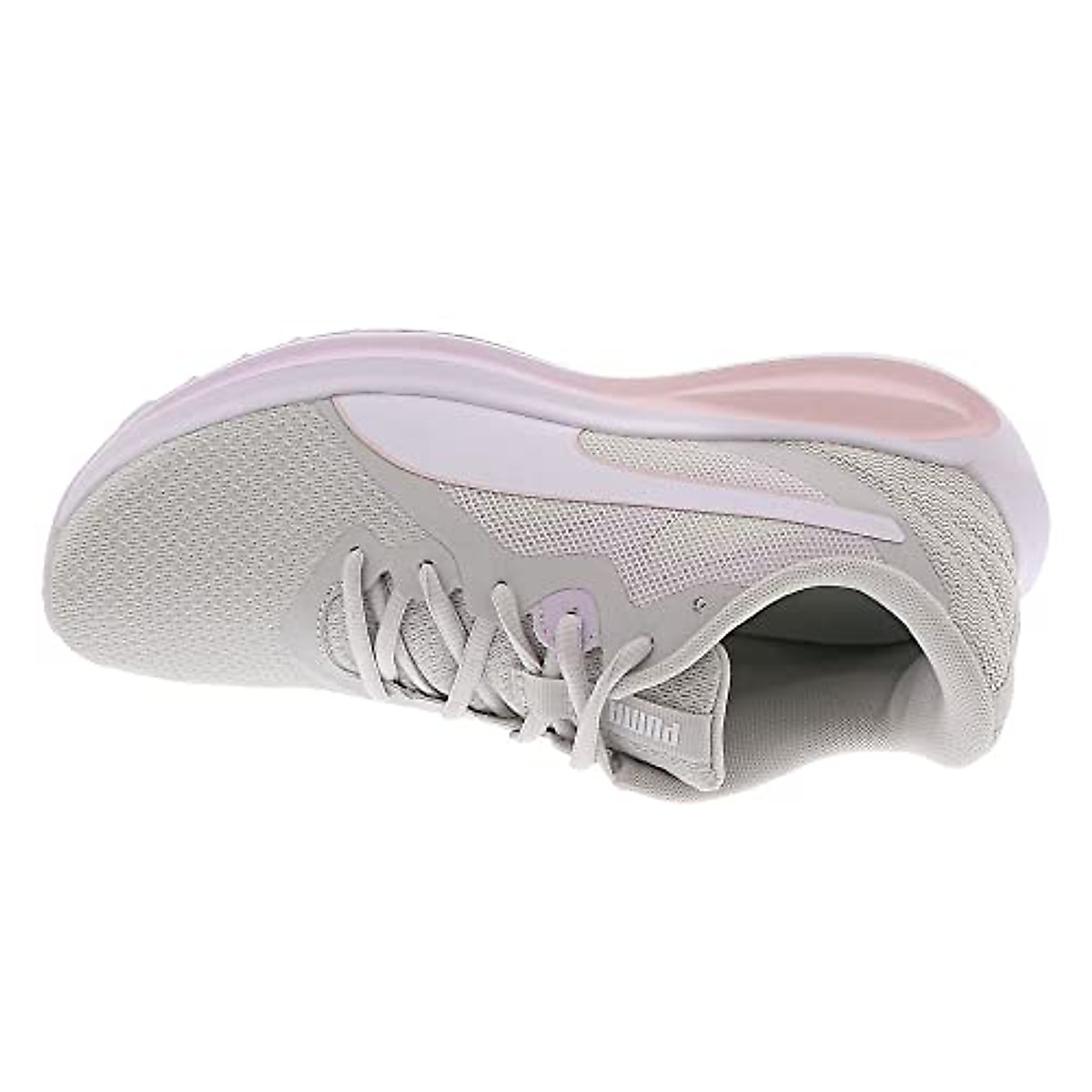 PUMA Women's Twitch Runner Pop, Nimbus Cloud White-Chalk Pink, 6.5