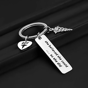 FOTAP Doctor of Physical Therapy Gift DPT Graduation Gift Medical Student Graduation Gift Doctorate Gift (DPT keychain)