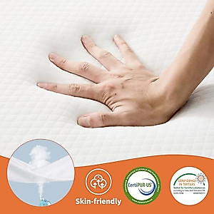 Sweetcrispy Tri-fold Memory Foam Mattress - 4 Inch Full Size Portable Bed Pad, Foldable Floor Mat, Collapsible and Washable Cover with CertiPUR-US Certified, for Travel & Camping & Yoga