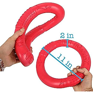 Threaded Pear Ring Toy for Small and Large Dogs - Dog Toys for Aggressive Chewers - Best Dog Toys - Tough Dog Toys for All Breeds - Green