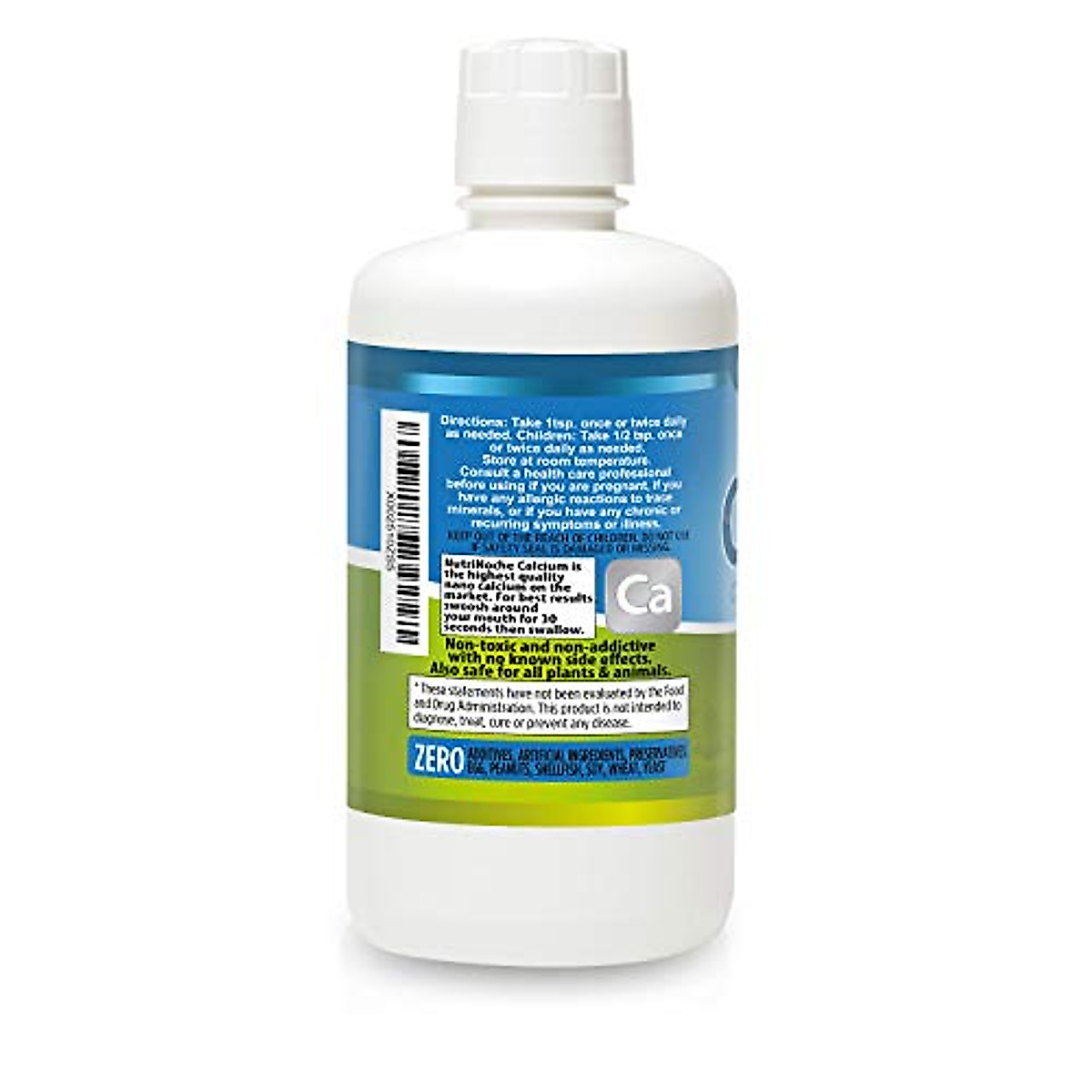NutriNoche Liquid Calcium Supplement - 30 PPM of Nano Sized Calcium Particles Absorbed at a Cellular Level - Colloidal Minerals - Trace Minerals