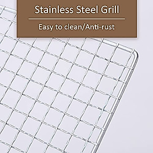 JoyRay Grill Rack Grids, Stainless Steel BBQ Roasting Rack or Baking/Cooling Rack, For Oven and outdoor Barbeque,Oven & Dishwasher Safe.